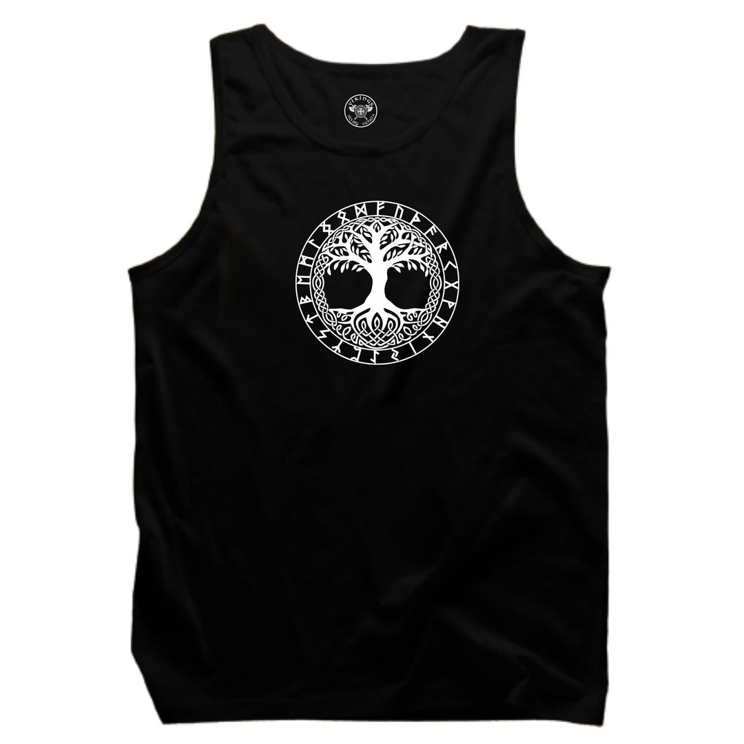 Yggdrasil Vest Vikings Clothing Victory or Valhalla Pagan Warrior Loki ...