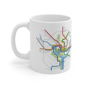 Washington, D.C. Metro Map Coffee Mug | Perfect Gift for City Lovers - Etsy