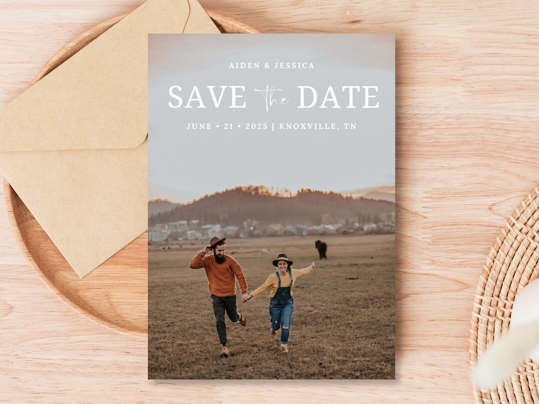 Digital Download Bright and Simple Save the Dates Simple - Etsy