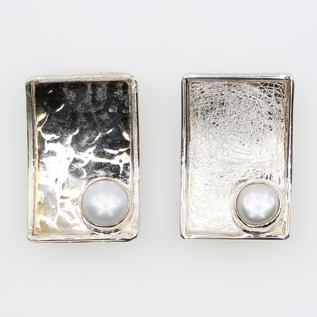 Monica Zamora Balaam Design Sterling Silver & Freshwater Pearl Handmade ...