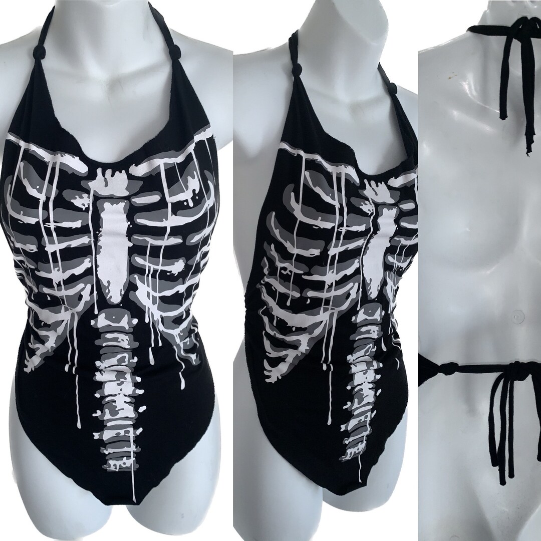 Skeleton Drip Handkerchief Style Backless Cut up Graphic - Etsy