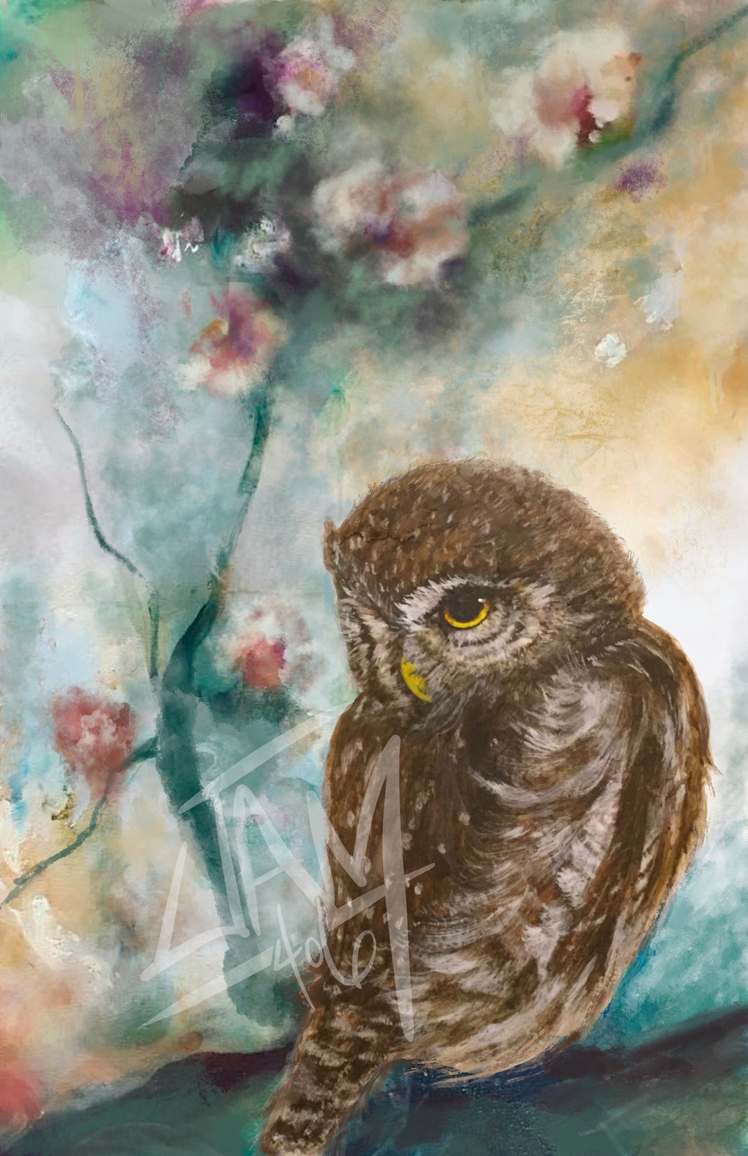 Owl Poster Print - Etsy