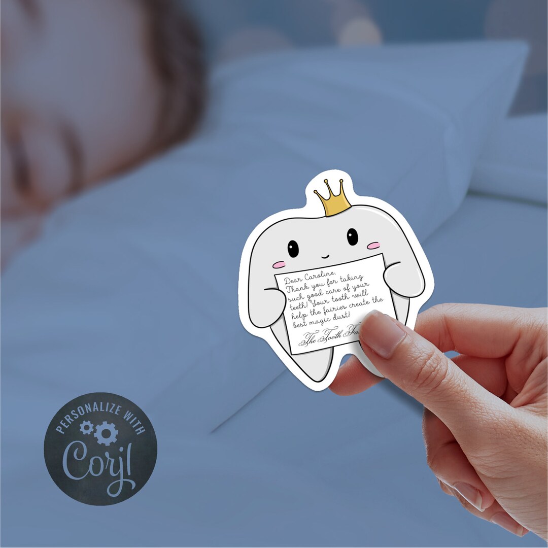 Customizable Tooth Fairy Letter for Kid's Tooth Loss, With Cute ...