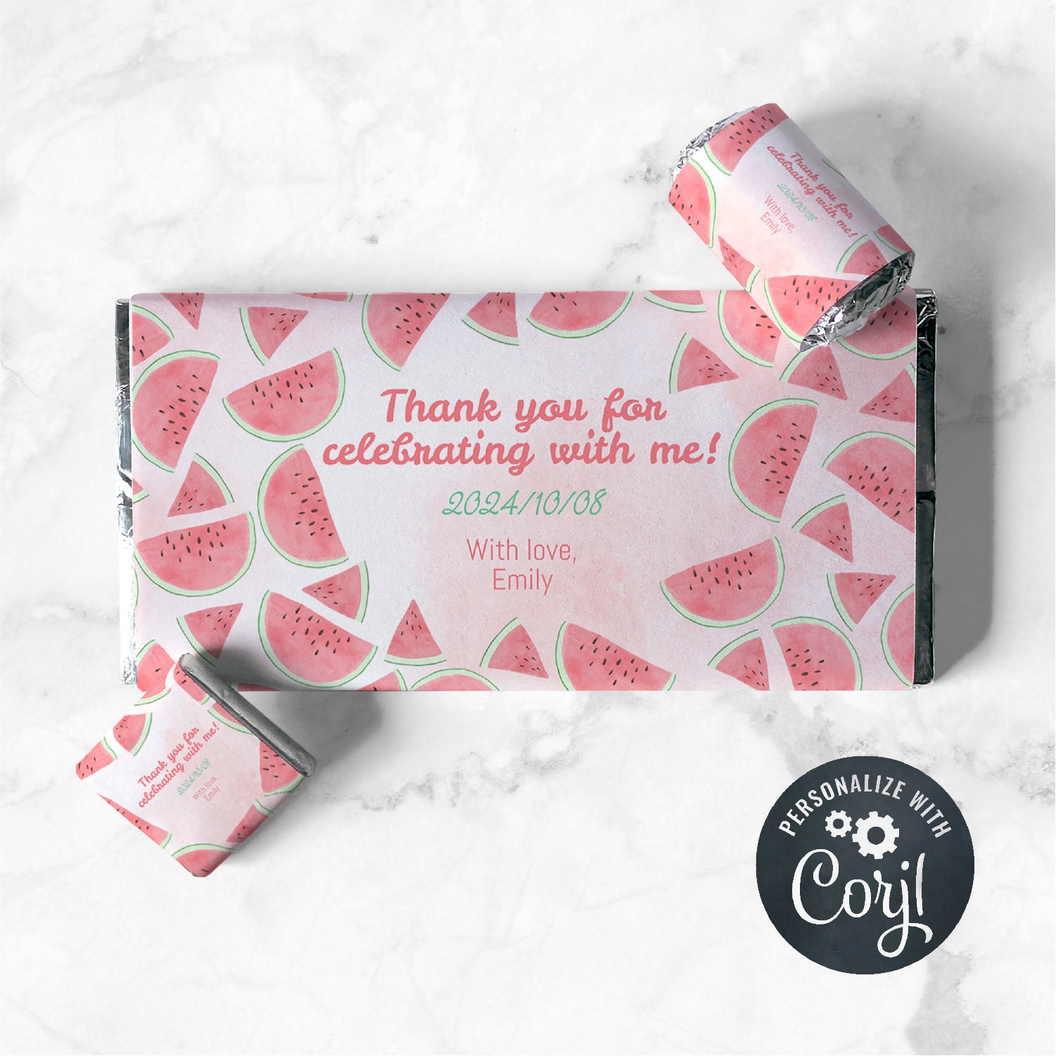 Editable Chocolate Bar Wrapper for Decorating Beautiful Guest's Favors ...