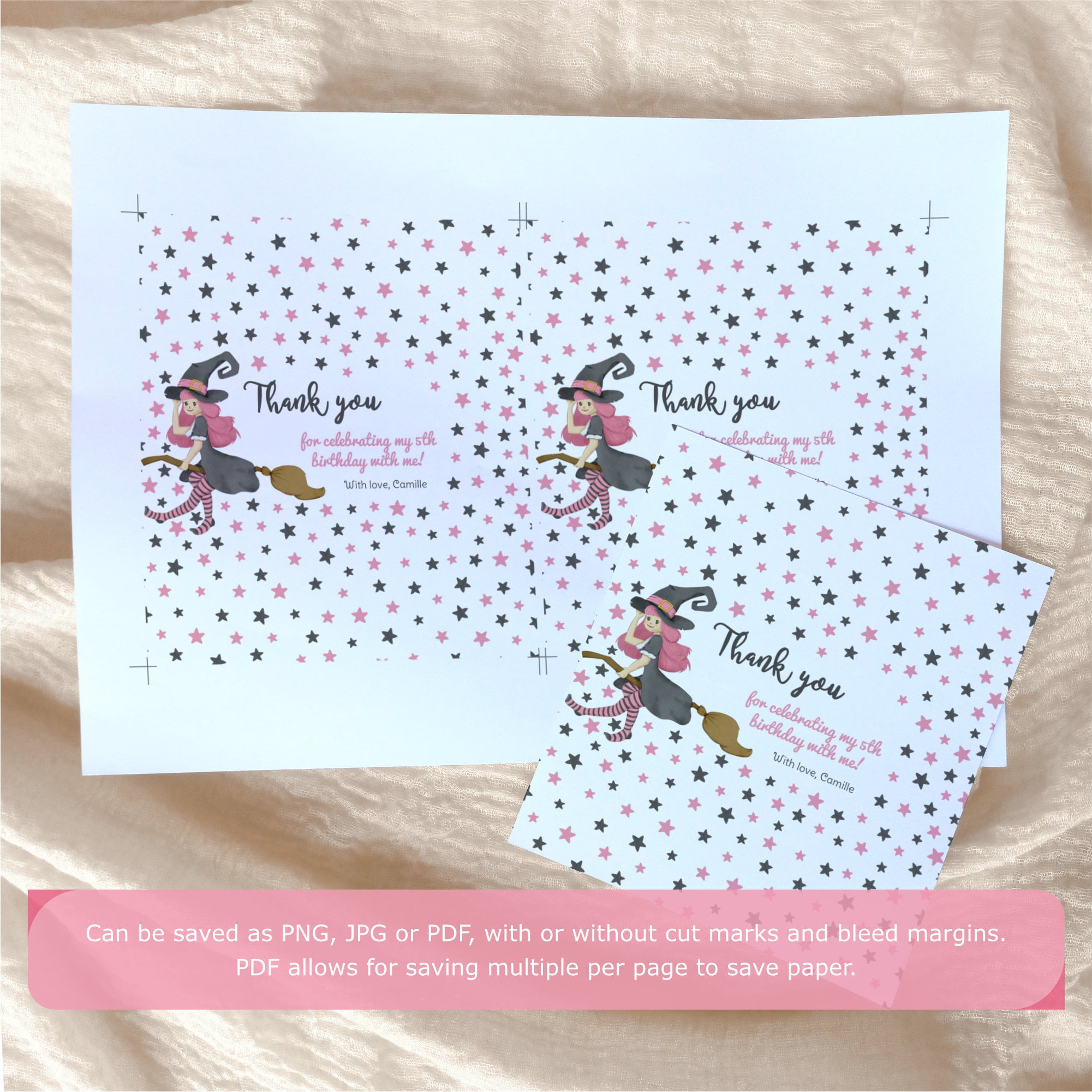 Editable Halloween Candy Bar Wrapper With a Cute Pink Witch for Making ...