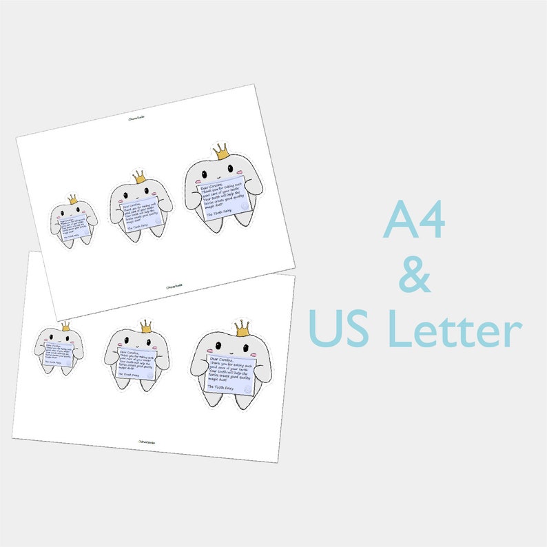 Printable Tooth Fairy Letter for Kid's Teeth Loss, Editable and ...