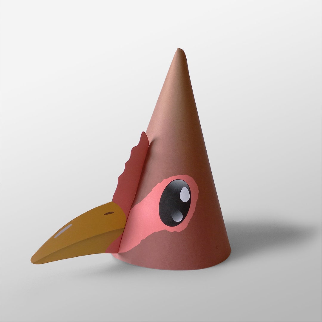 Printable Chicken Party Hat, for Kids Birthday Party, Cute and Fun DIY ...