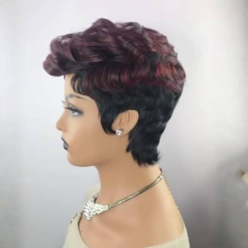 Short Red Wig - Etsy