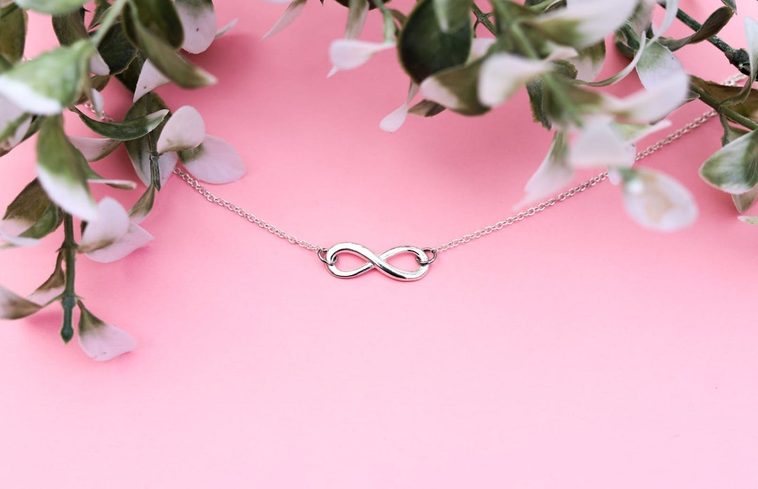 Antique Infinity Symbol Sterling Silver Necklace, Silver Infinity ...