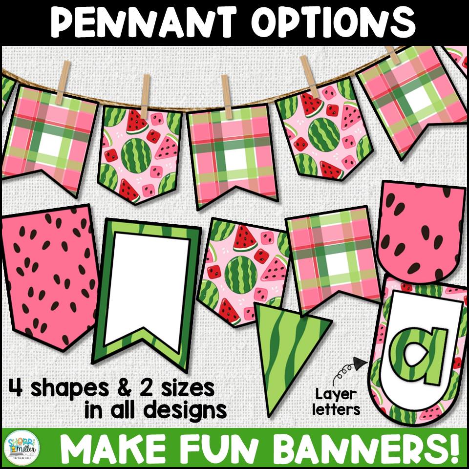 Sweet Watermelon Summer Bulletin Board Letters, End of Year Bulletin ...