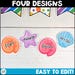 Summer Beach Seashells Editable Name Tags for Bulletin Board, Student ...