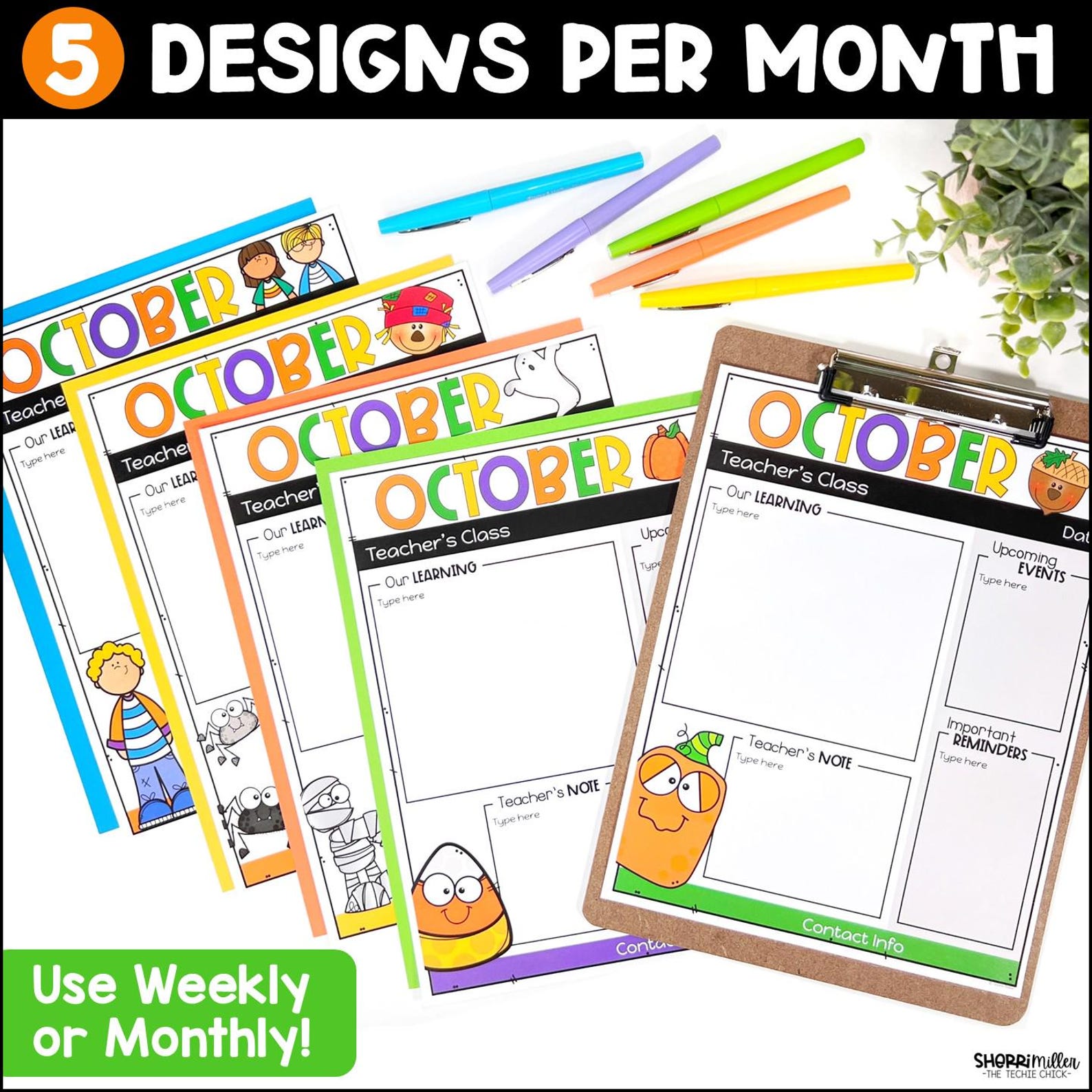 Editable Classroom Newsletter Templates, Weekly or Monthly Newsletters ...