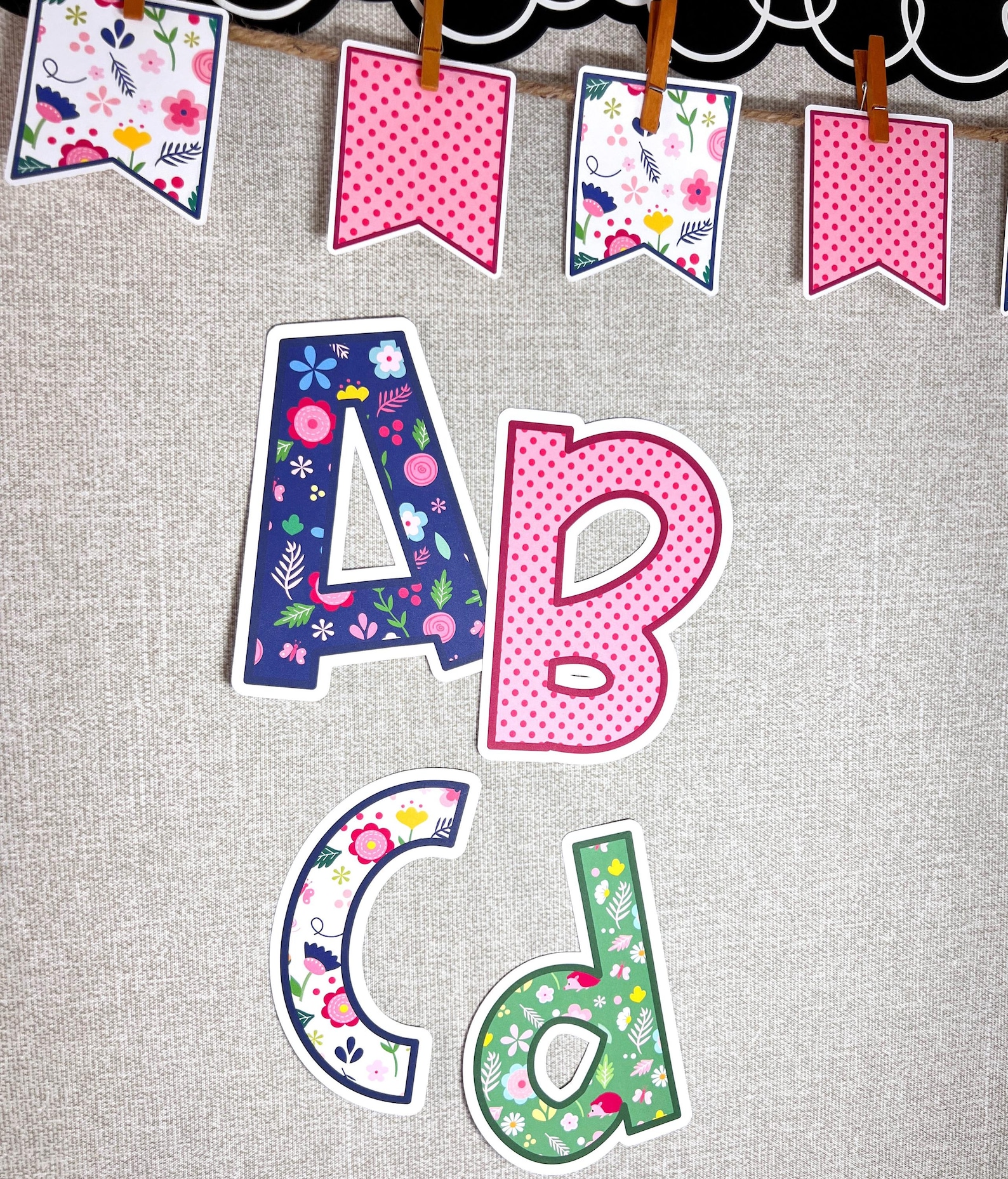 Spring Bulletin Board Letters, April Bulletin Board Ideas, Spring ...
