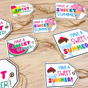 Have a Sweet Summer Gift Tag for End of Year, Watermelon Popsicle & Ice ...