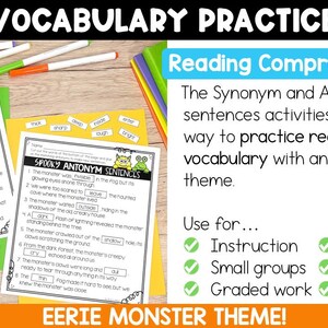 Synonyms and Antonyms Worksheets, 2nd 3rd and 4th Grade and Homeschool ...