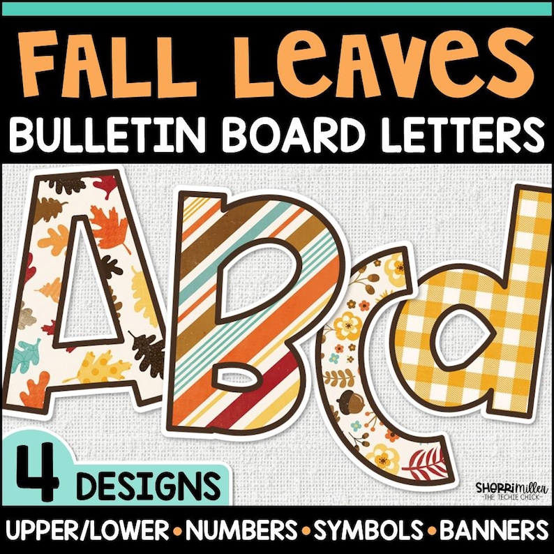 Perfect Autumn Bulletin Board Letters and Ideas, Printable Fall Leaves ...