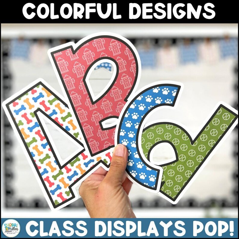 Dog Theme Back to School Bulletin Board Letters and Ideas, Printable ...
