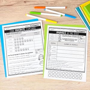 Graphing Activities Bar Graphs Pictograph & Picture Graphs, 2nd and 3rd ...