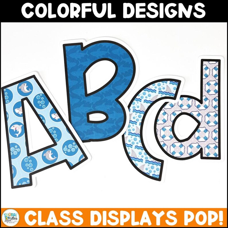 Summer Sharks Bulletin Board Letters, End of Year Bulletin Board Ideas ...