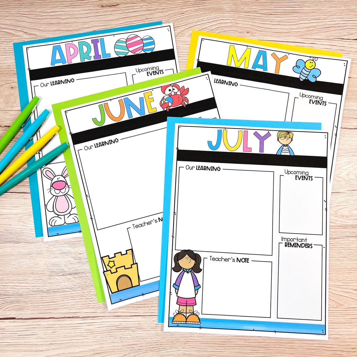 Editable Classroom Newsletter Templates, Weekly or Monthly Newsletters ...