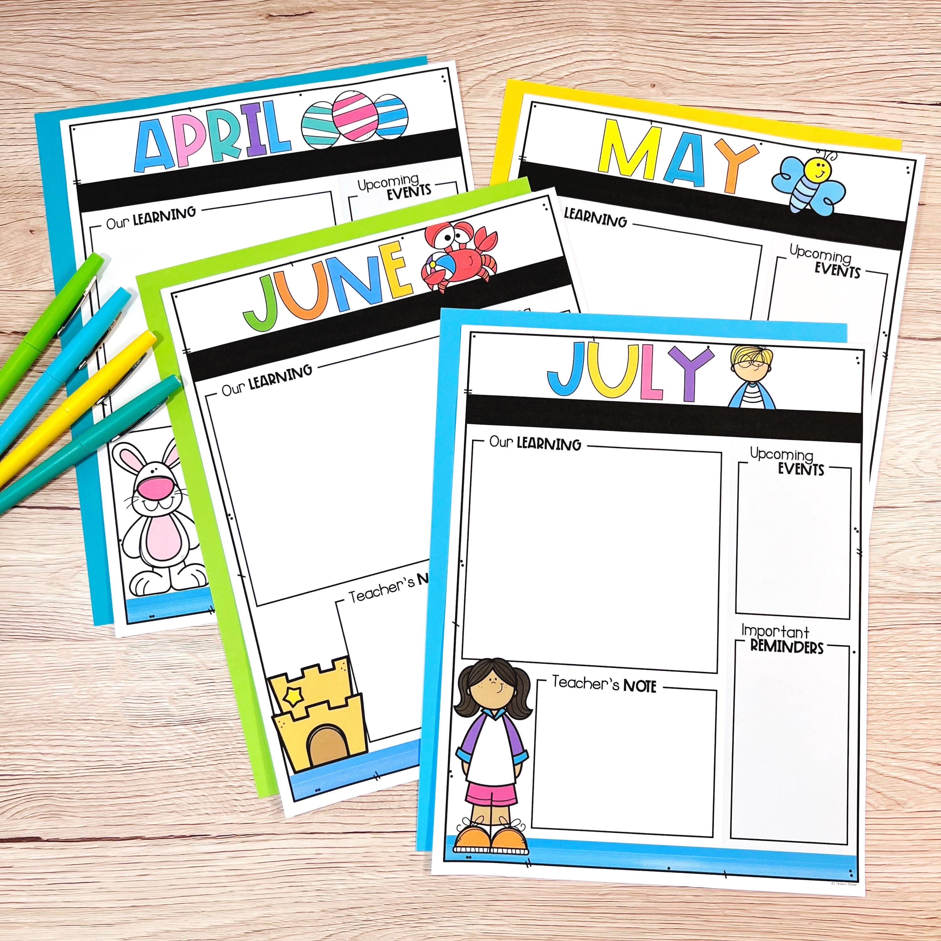 Editable Classroom Newsletter Templates, Weekly or Monthly Newsletters ...