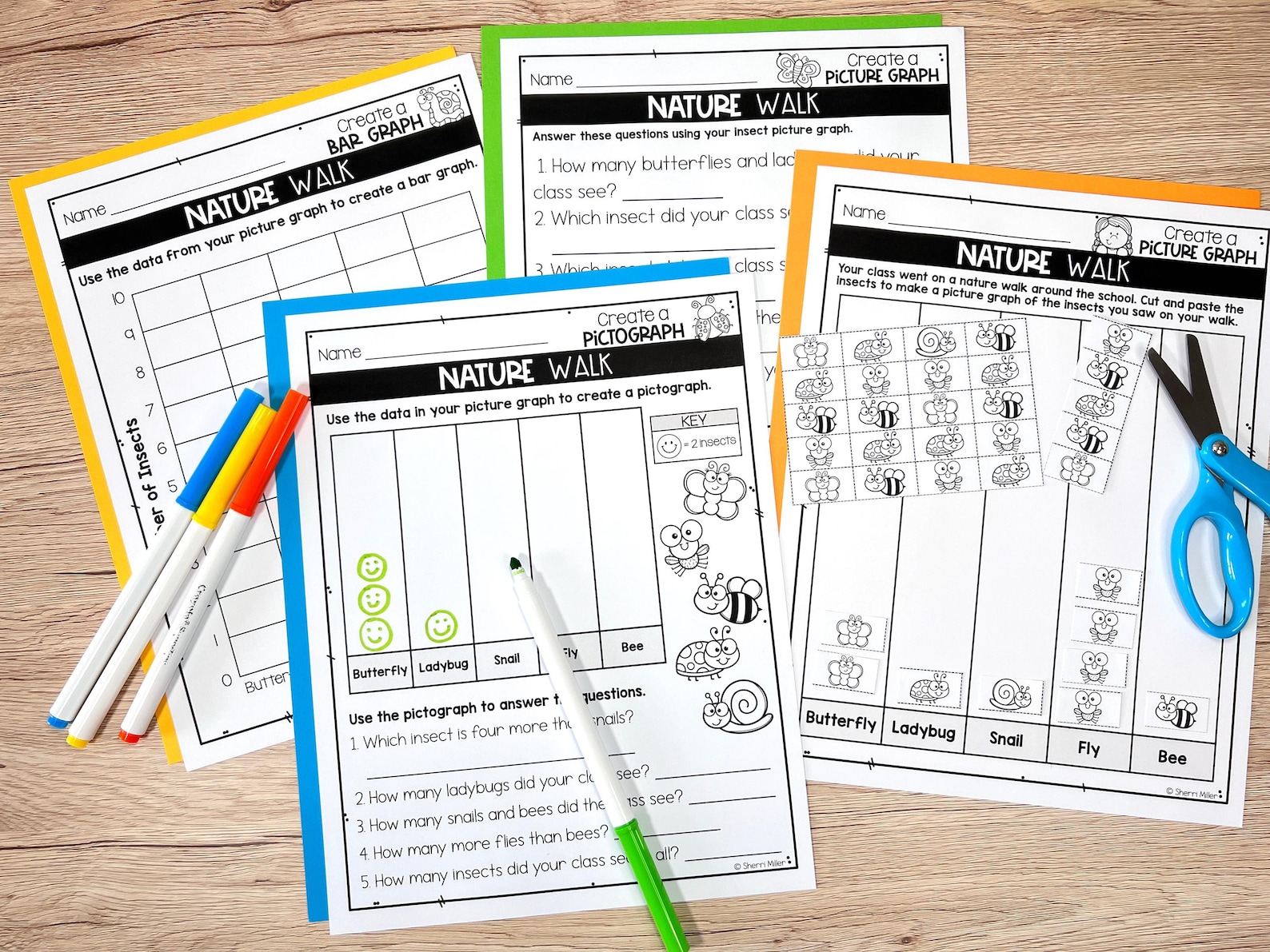 Graphing Activities Bar Graphs Pictograph & Picture Graphs, 2nd and 3rd ...
