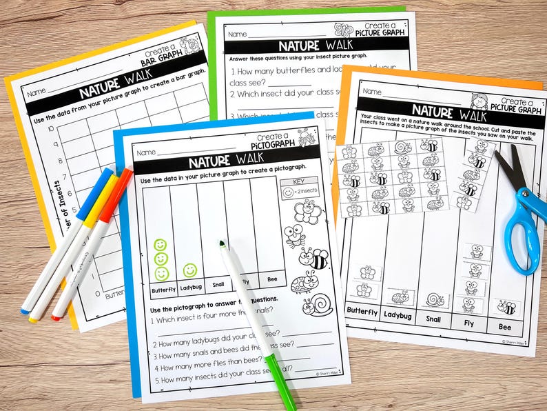 Graphing Activities Bar Graphs Pictograph & Picture Graphs, 2nd and 3rd ...