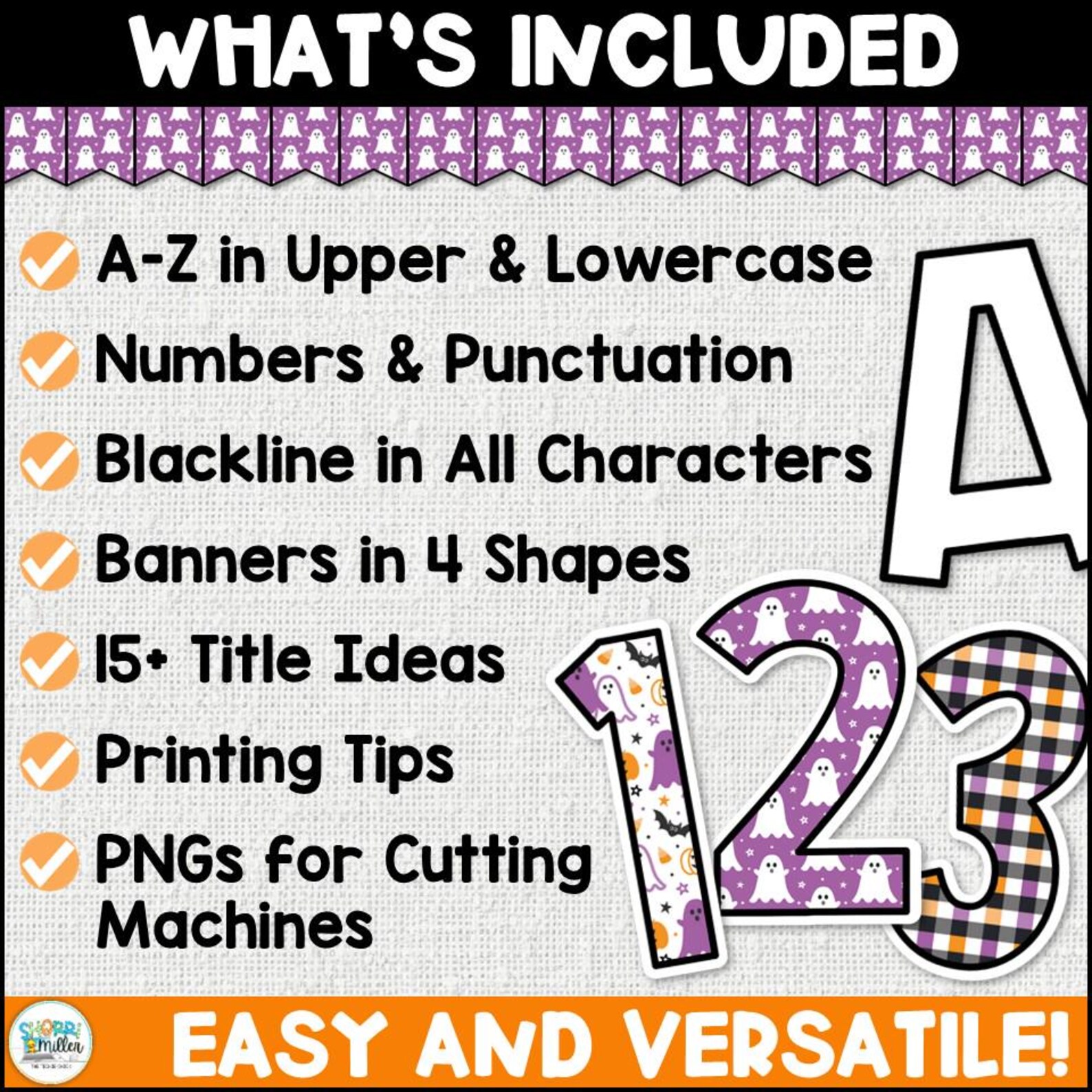 Spooky Halloween Bulletin Board Letters and Ideas, Fall Printable ...