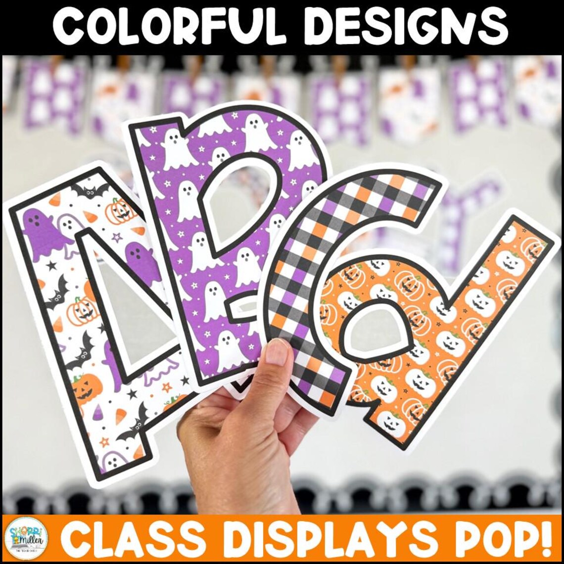 Spooky Halloween Bulletin Board Letters and Ideas, Fall Printable ...