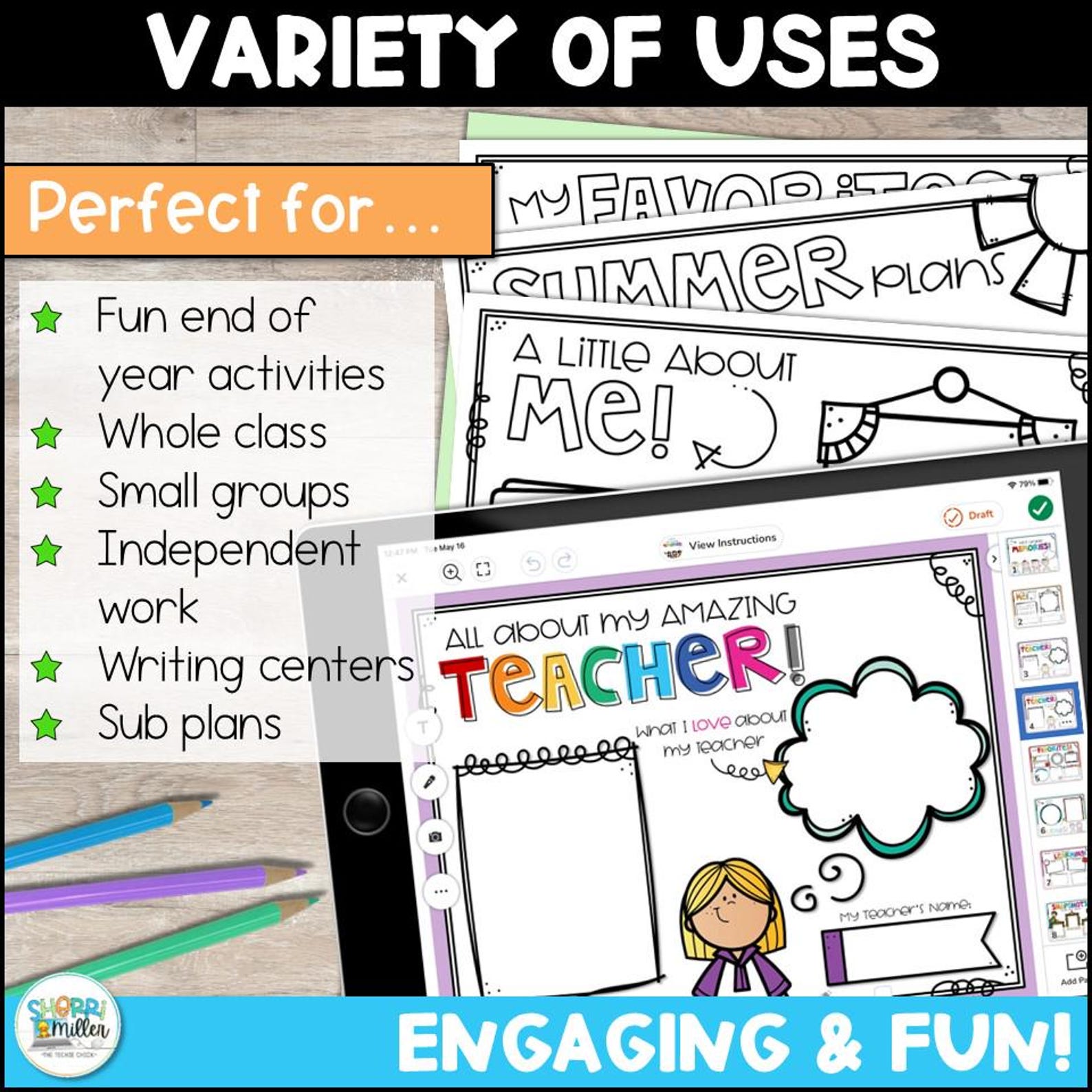 End of the Year Memory Book, Kindergarten 1st 2nd 3rd 4th 5th Grade ...