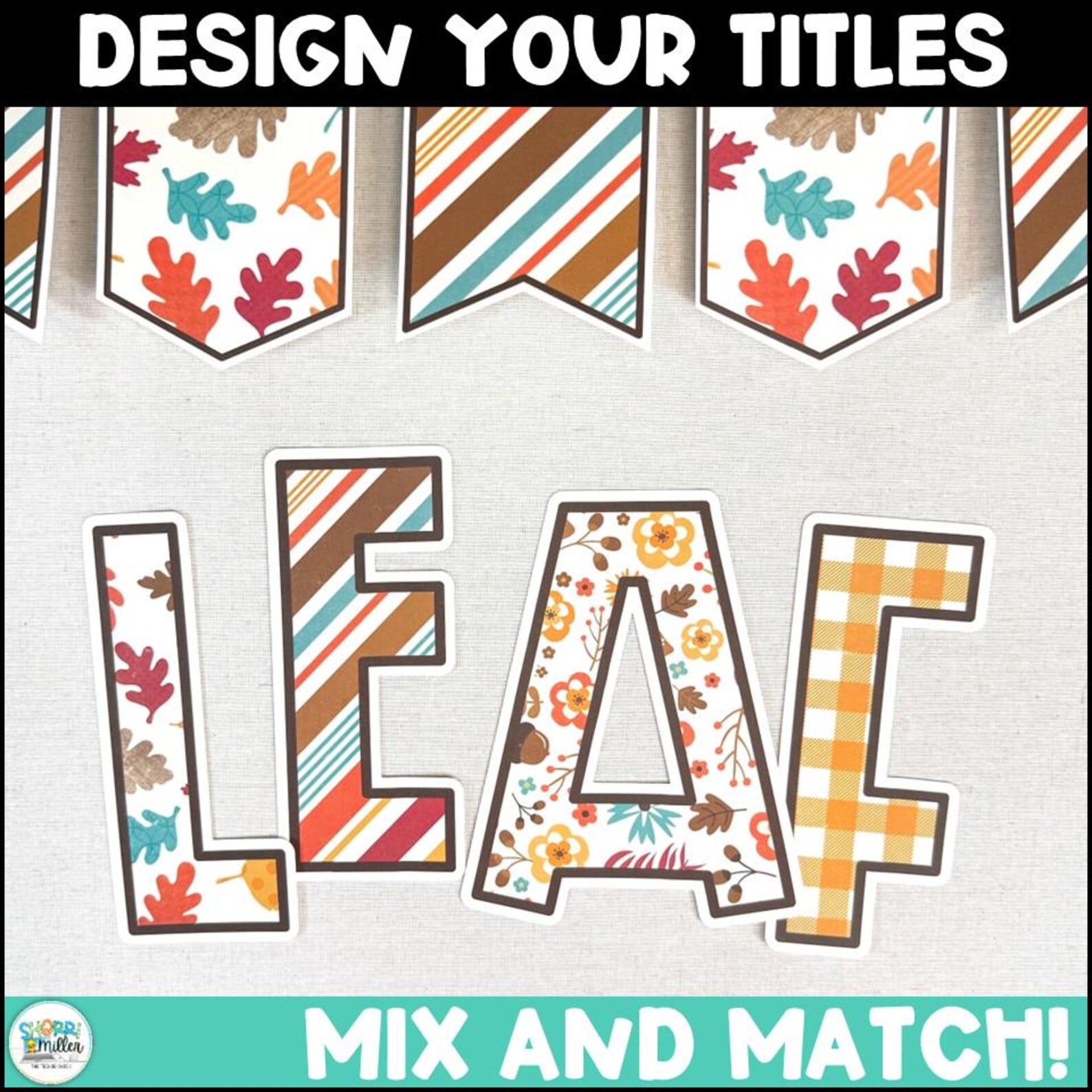 Perfect Autumn Bulletin Board Letters and Ideas, Printable Fall Leaves ...