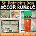 St. Patrick's Day Bulletin Board Kit, March Decor Bundle, Spring Door ...