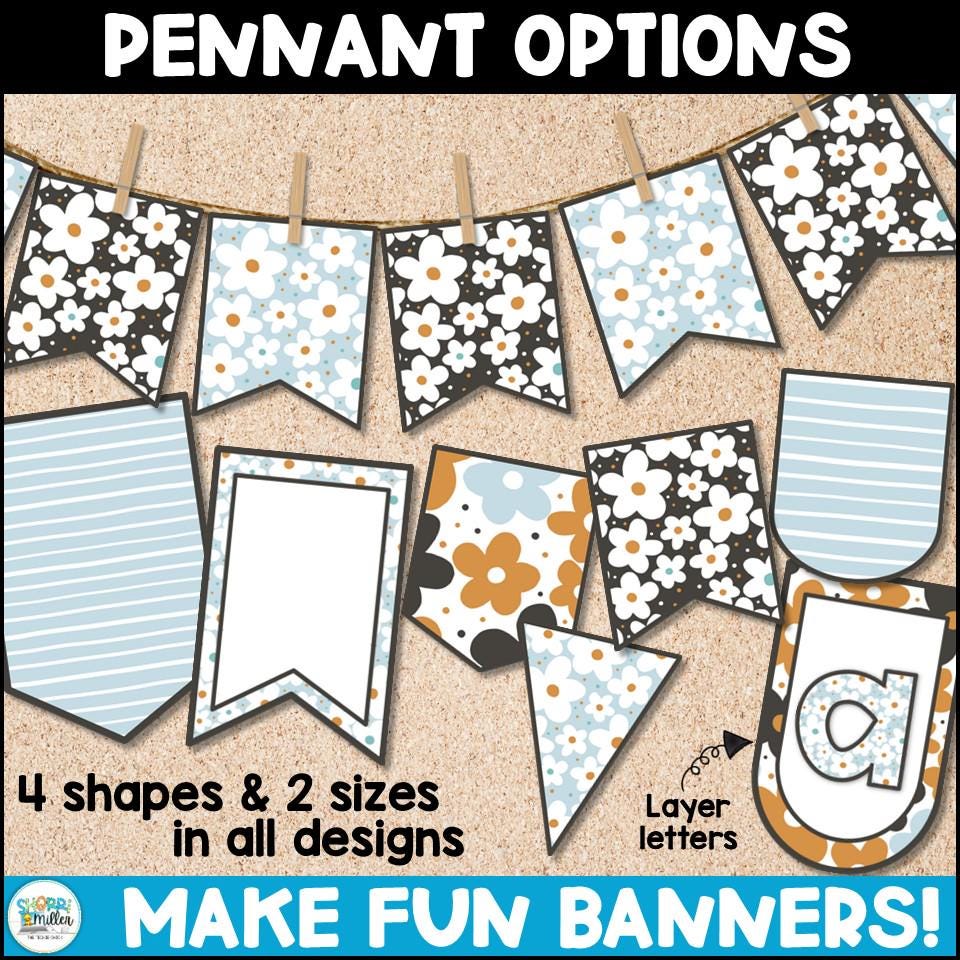 Spring Bulletin Board Letters, April Classroom Door Decor, Floral ...