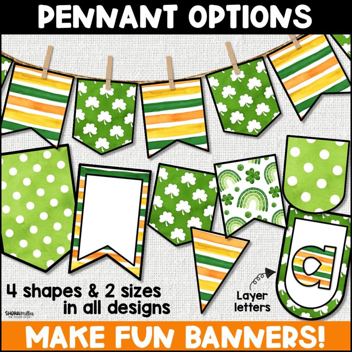 St. Patrick's Day Bulletin Board Kit, March Decor Bundle, Spring Door ...