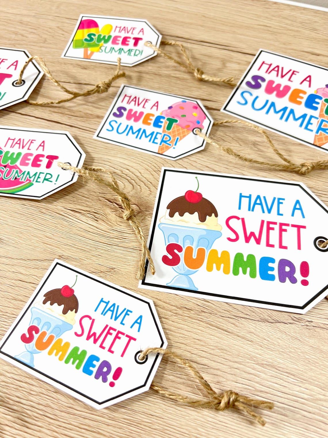 Have a Sweet Summer Gift Tag for End of Year, Watermelon Popsicle & Ice ...