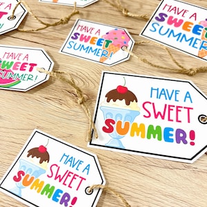 Have a Sweet Summer Gift Tag for End of Year, Watermelon Popsicle & Ice ...