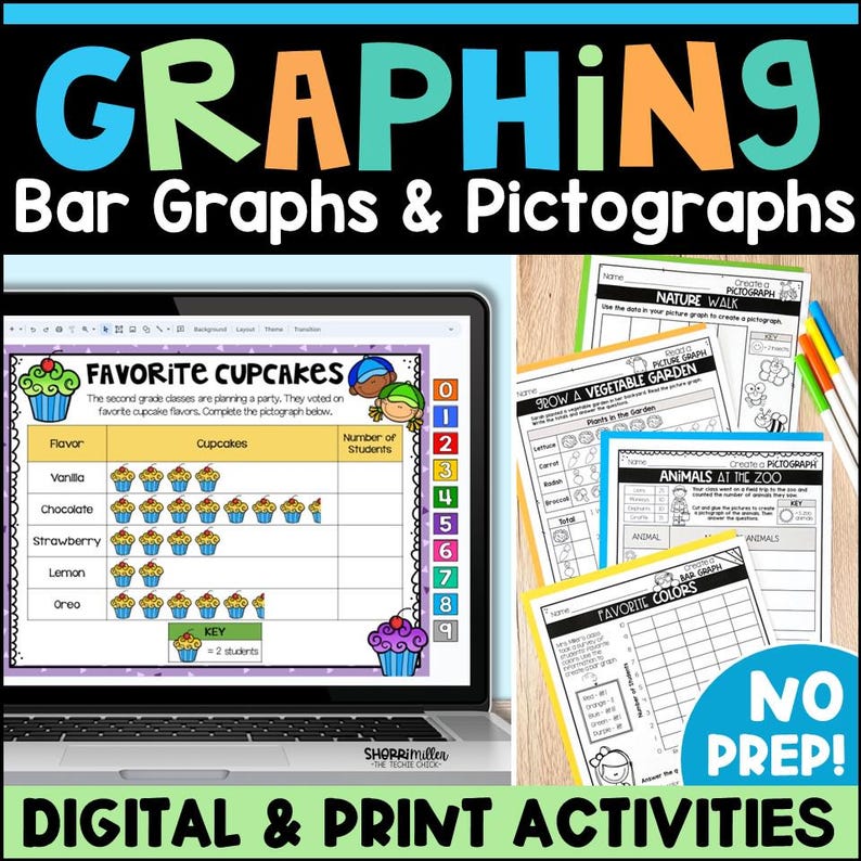 Graphing Activities Bar Graphs Pictograph & Picture Graphs, 2nd and 3rd ...