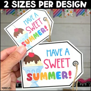 Have a Sweet Summer Gift Tag for End of Year, Watermelon Popsicle & Ice ...