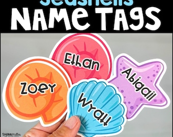 Summer Pool Editable Name Tags for Bulletin Board, Student Desk, Cubby ...