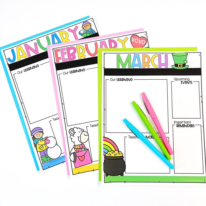 Editable Classroom Newsletter Templates, Weekly or Monthly Newsletters ...