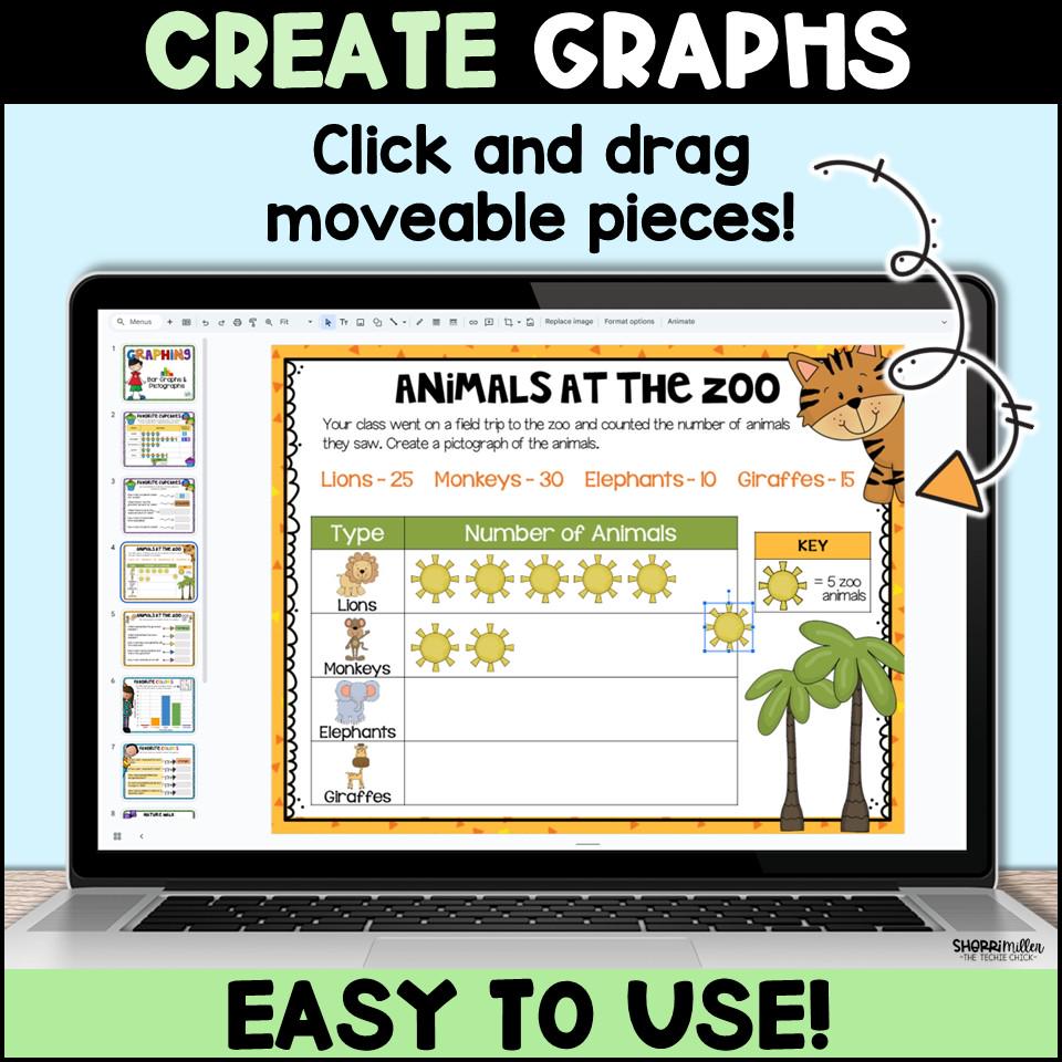 Graphing Activities Bar Graphs Pictograph & Picture Graphs, 2nd and 3rd ...