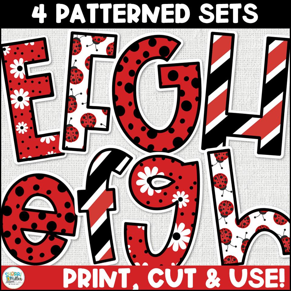 Ladybug Bulletin Board Letters, April & May Bulletin Board Ideas ...