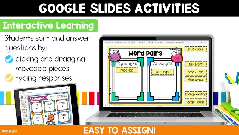 Synonyms and Antonyms Worksheets, 2nd 3rd and 4th Grade and Homeschool ...