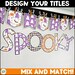 Spooky Halloween Bulletin Board Letters and Ideas, Fall Printable ...