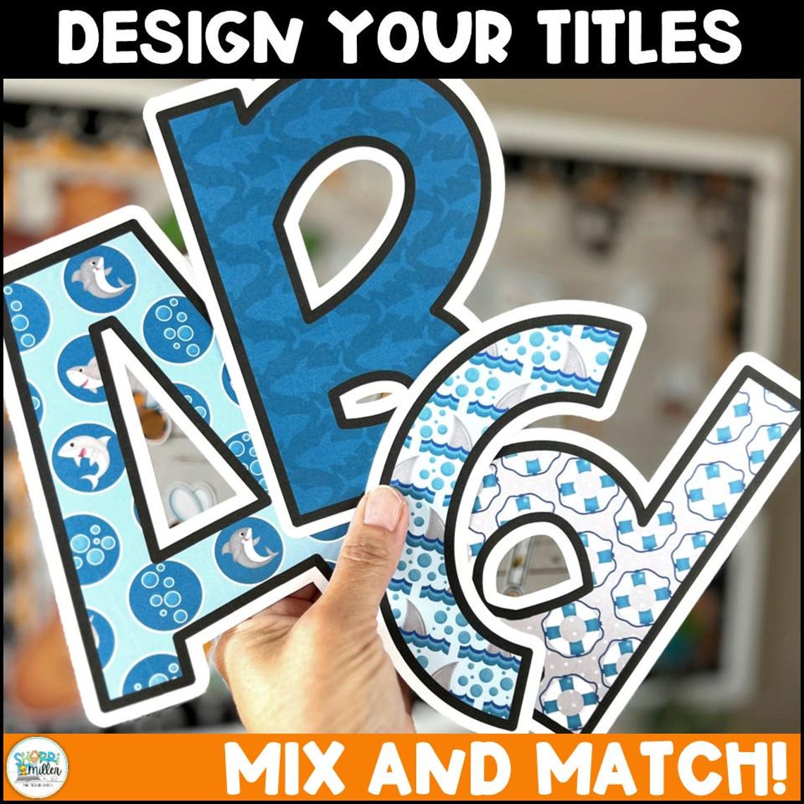 Summer Sharks Bulletin Board Letters, End of Year Bulletin Board Ideas ...