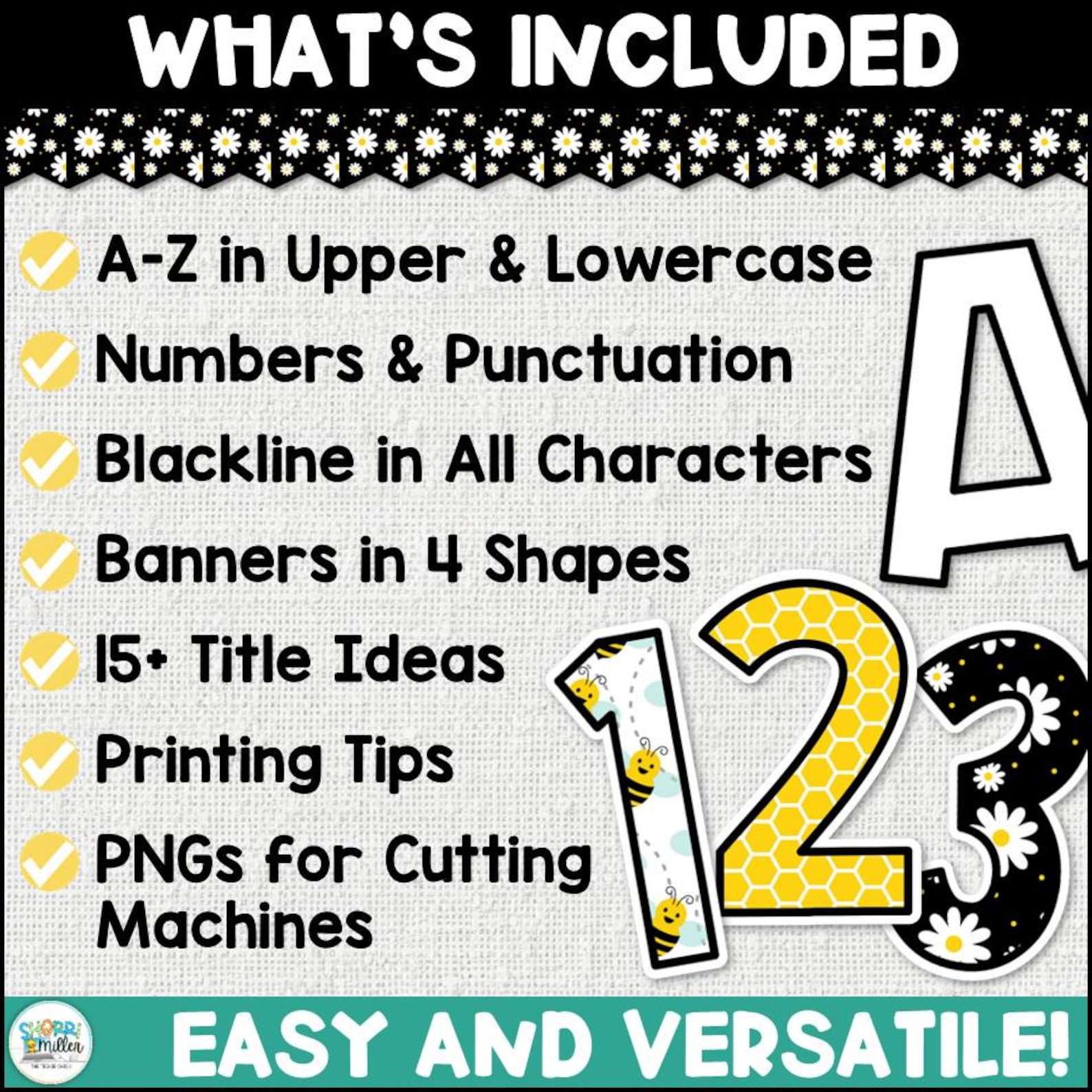 Honey Bee Bulletin Board Letters Set, Bulletin Board Ideas, Spring ...