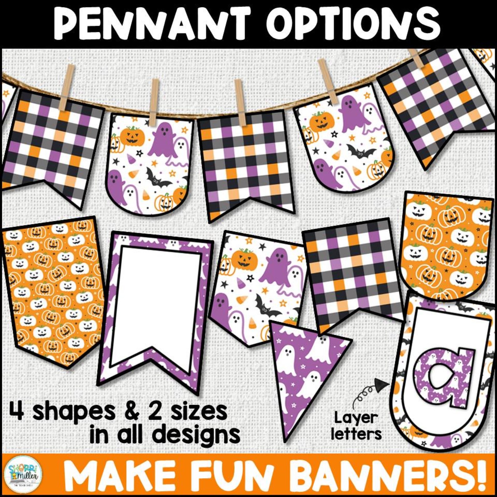 Spooky Halloween Bulletin Board Letters and Ideas, Fall Printable ...