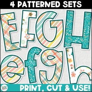 Spring Bulletin Board Letters, Spring Classroom Door Decor, Flower ...