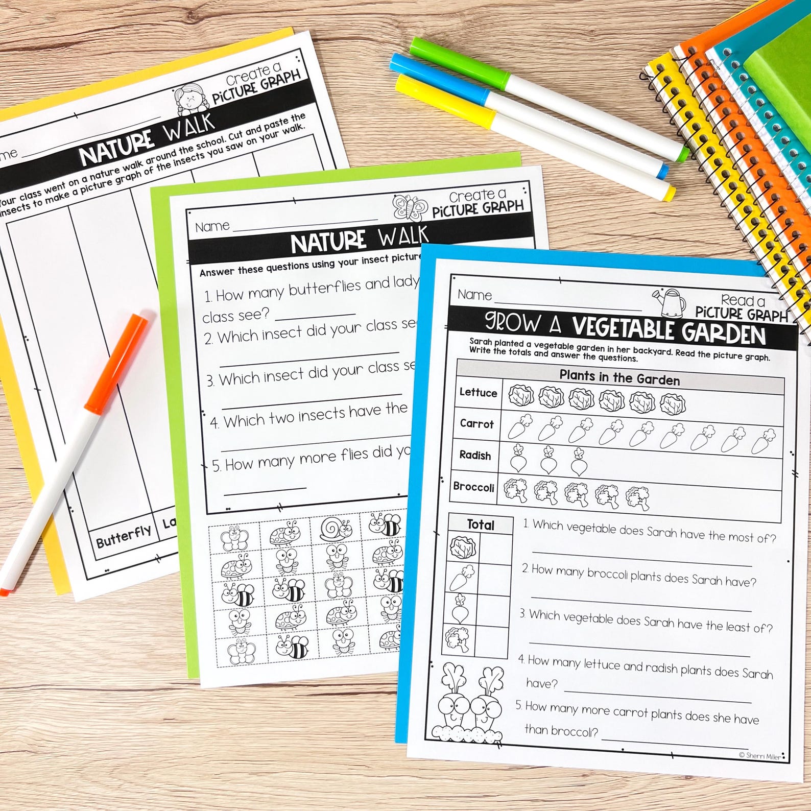 Graphing Activities Bar Graphs Pictograph & Picture Graphs, 2nd and 3rd ...
