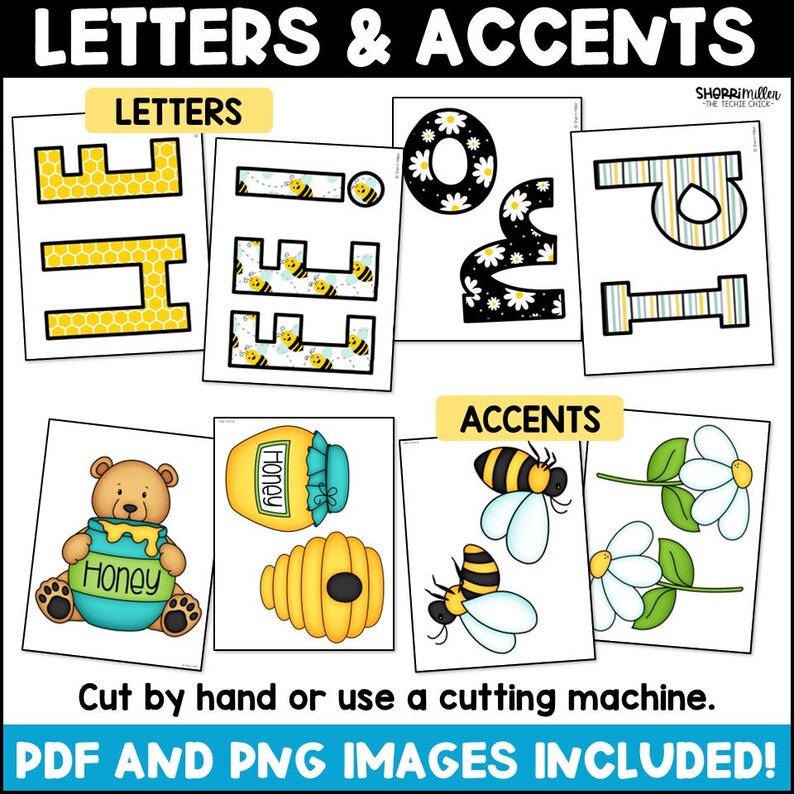 Spring Bee Bulletin Board Kit, April Bulletin Board Set and Door Decor ...